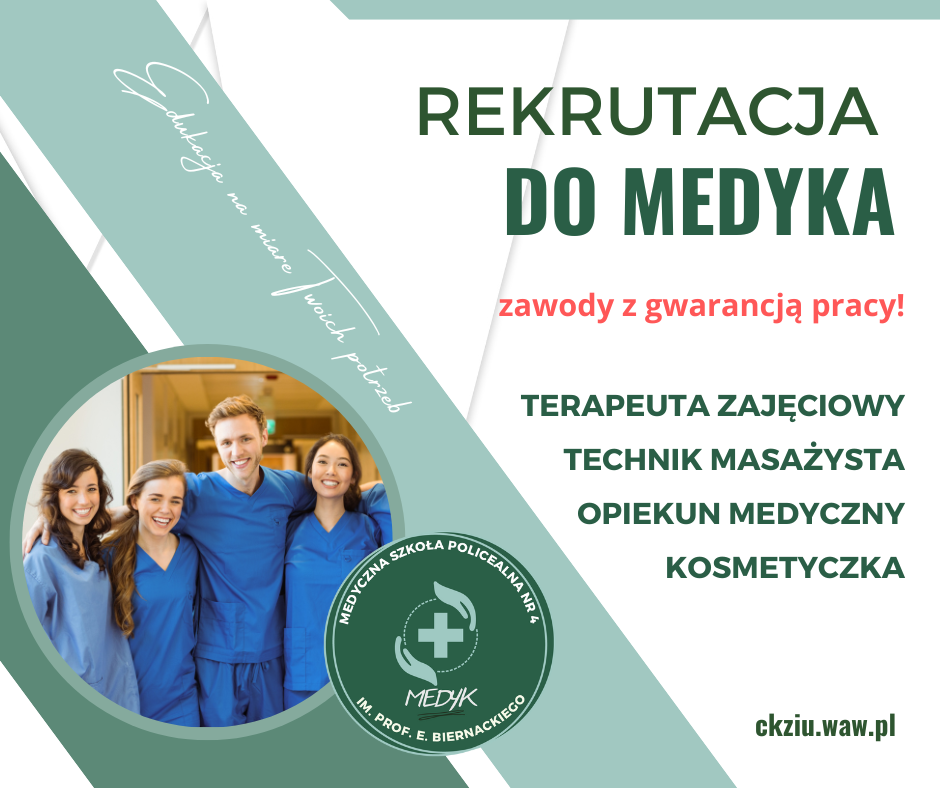 Rekrutacja uzupełniająca 2023/2024! - Centrum Kształcenia Zawodowego i ...